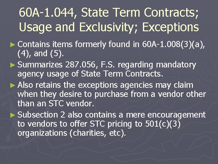 60 A1 Fla Admin Code A brief overview