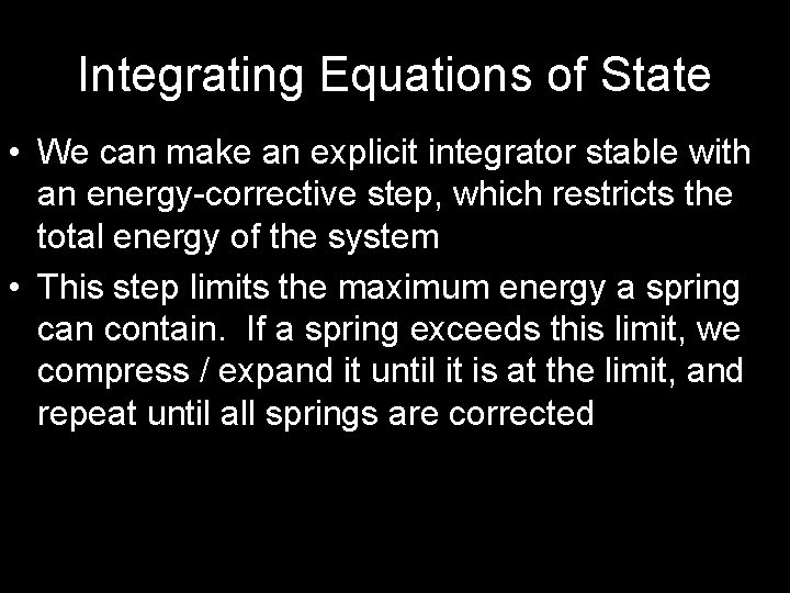 Stable Cloth Animation By Matthew Fisher Overview Choose