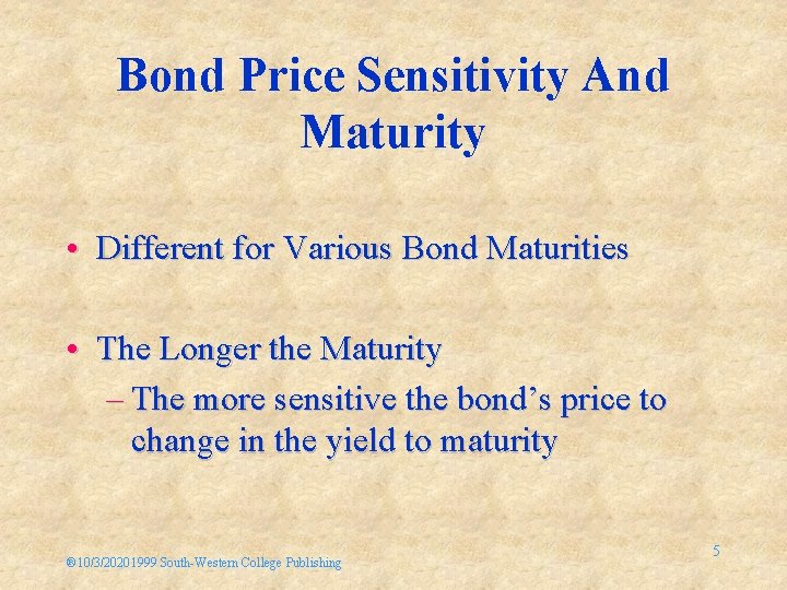 Chapter 17 BondsAnalysis And Management 10320201999 SouthWestern College