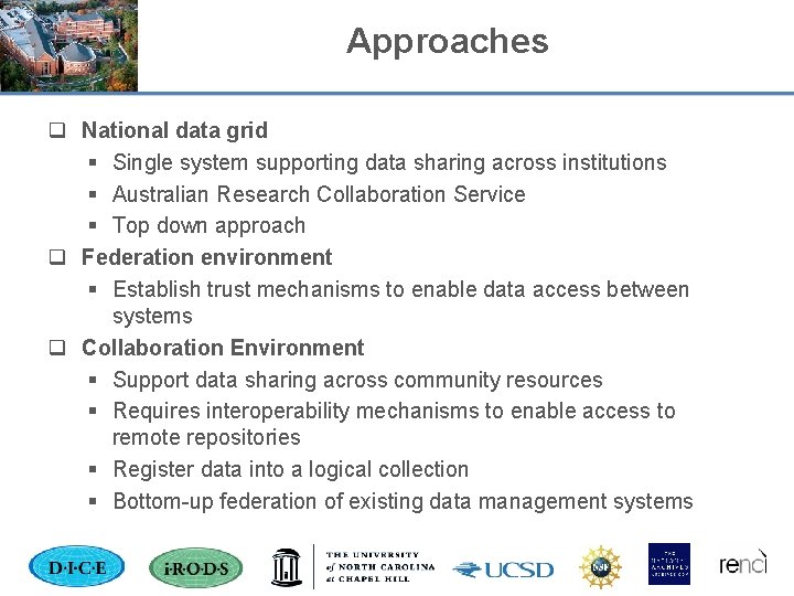 National Data Infrastructure Projects Earth Cube Layered Architecture