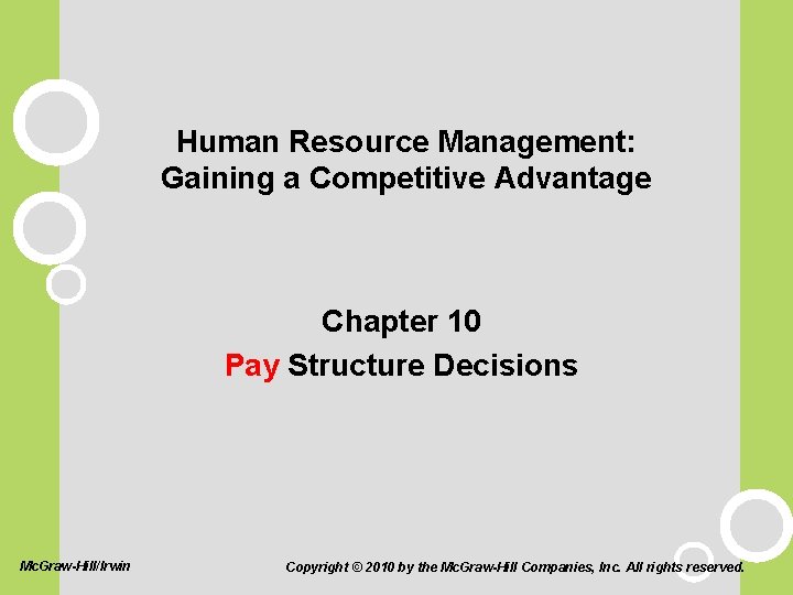 Human Resource Management Gaining a Competitive Advantage Chapter