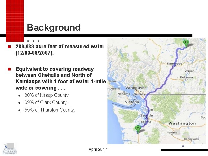 Chehalis River Basin Reducing Flood Damage and Restoring