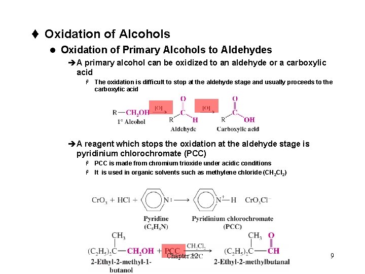 Chap 1 Solomons Chapter 12 Alcohols from Carbonyl