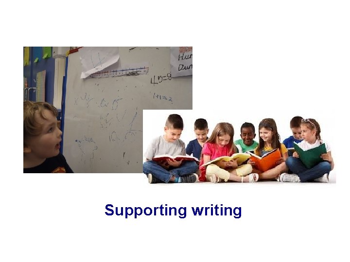 Supporting writing WHAT DOES WRITING LOOK LIKE IN