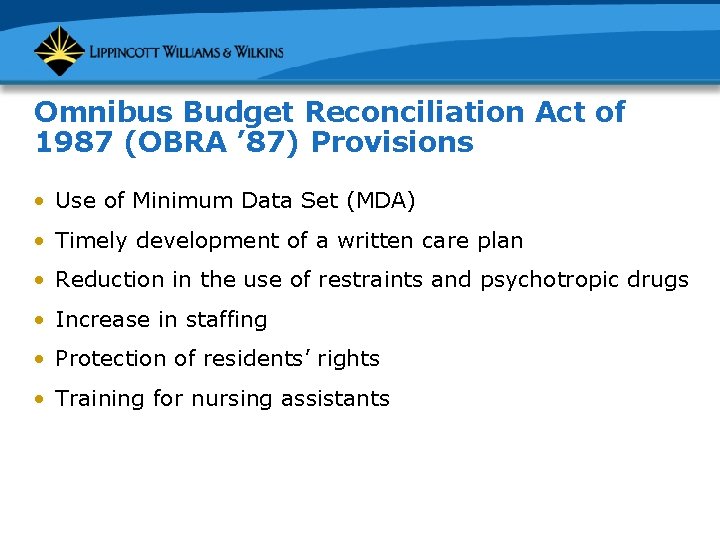 Chapter 39 Nursing in LongTerm Care Facilities Factors