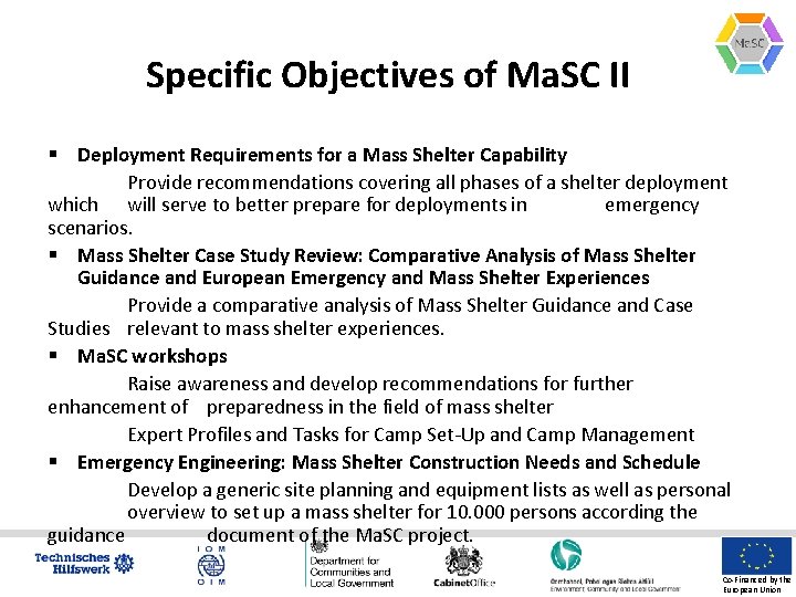 Mass Shelter Capability Project II Ma SC II