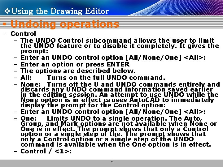 Technical Drawing Week I 2008 Fall v Overview