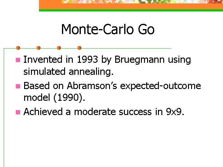 Combining Tactical Search and MonteCarlo in the Game