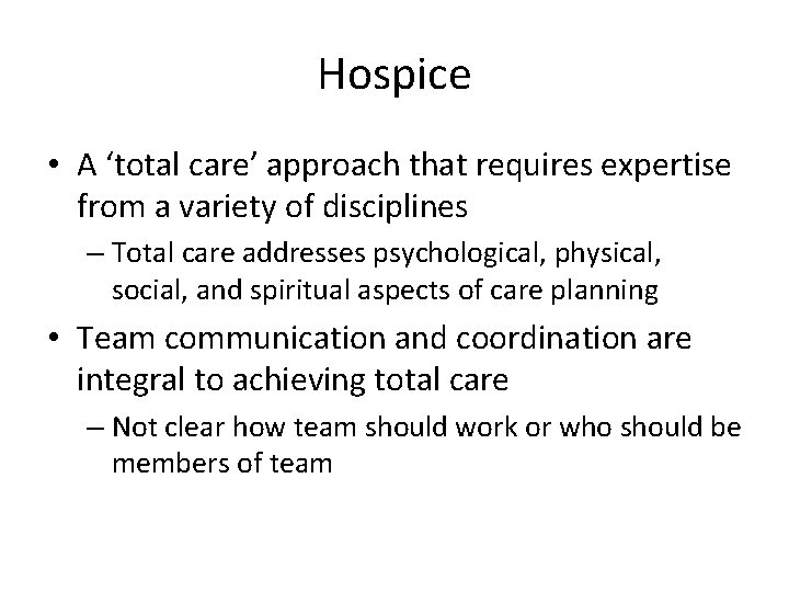 Textbook of Palliative Care Communication Section VI Team