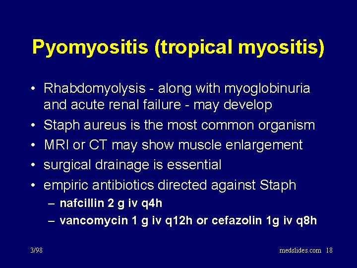 Skin and SoftTissue Infections Superficial lesions vs Deadly