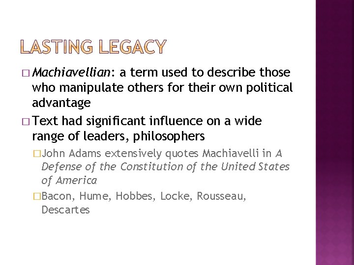 Understanding Niccolo Machiavelli Machiavelli a lifelong citizen of