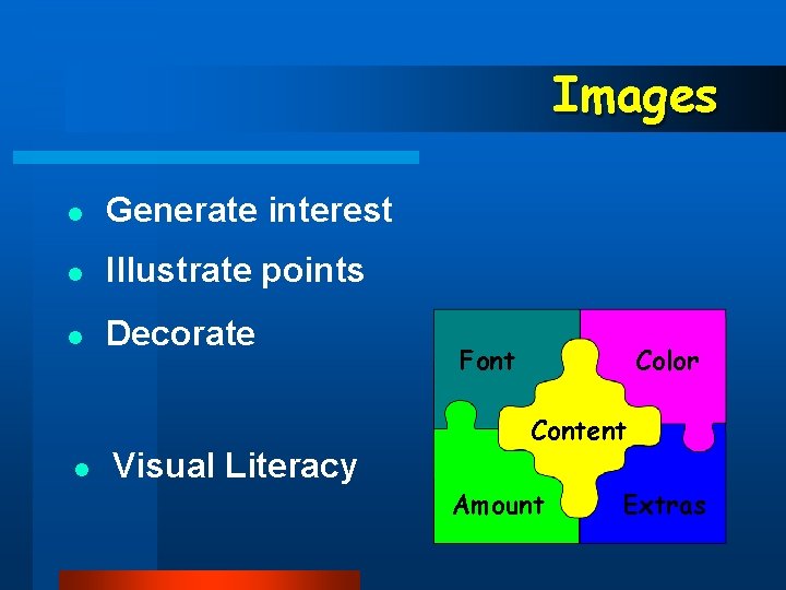 Power Point Presentations l Why use Power Point