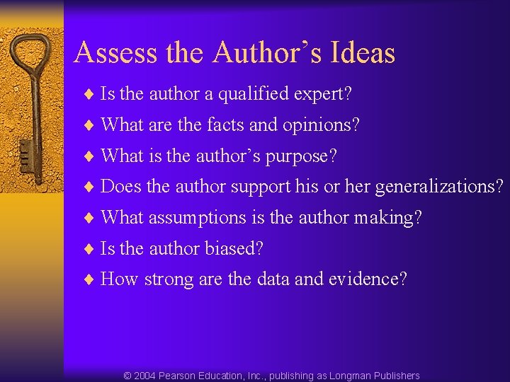 Chapter 4 Evaluating the Authors Message Academic Reading