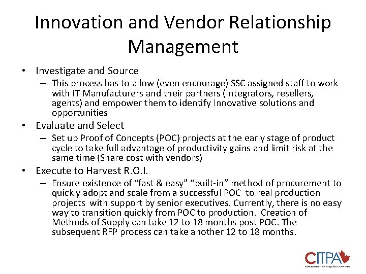 Innovation in the business world Two kind of