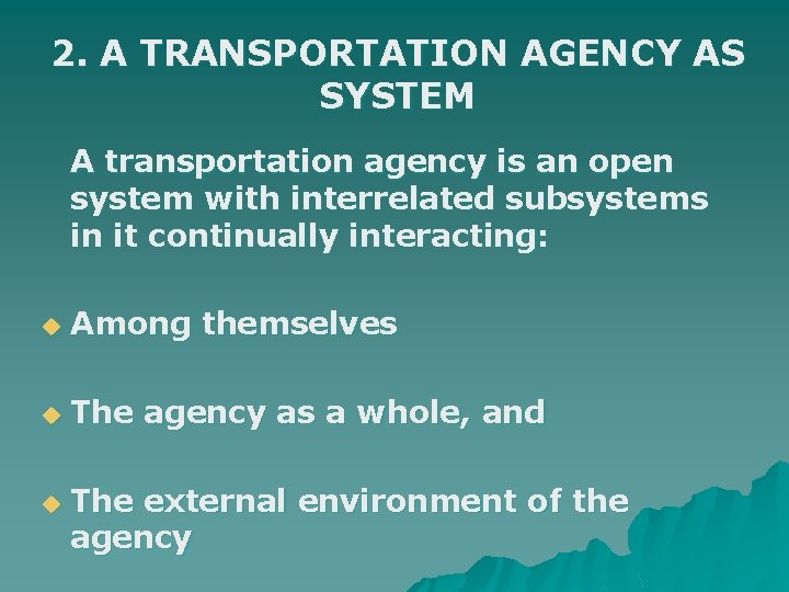 Technology Management of Transportation Properties Problems and Prospects