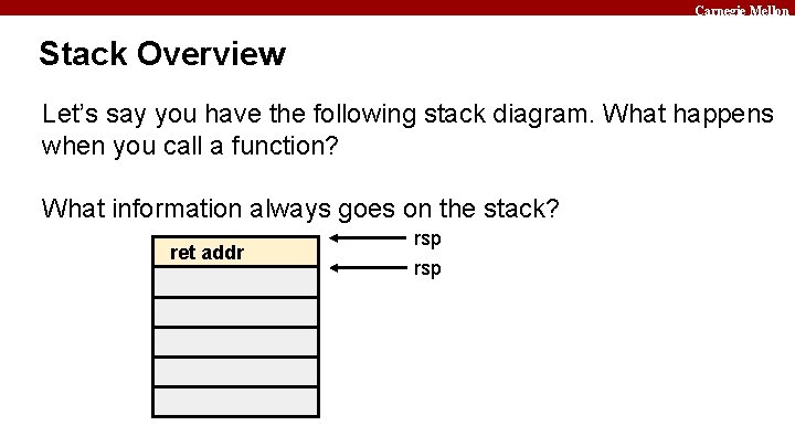 Carnegie Mellon 15 213 Recitation Attack Lab Your