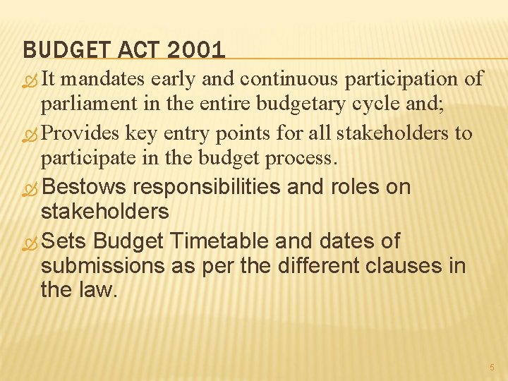 UGANDA PARLIAMENTARY BUDGET OFFICE PBO PRESENTATION AT GLOBAL