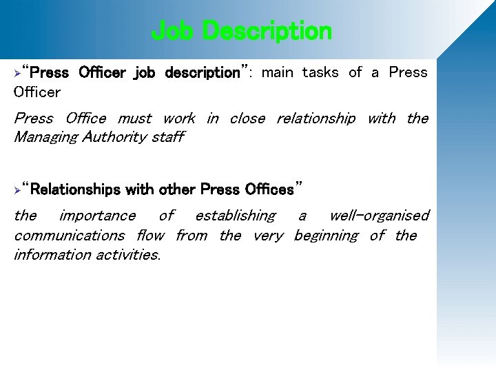 Workshop 2 B Going beyond press releases media