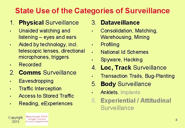 State Surveillance and Its Governance Roger Clarke Xamax