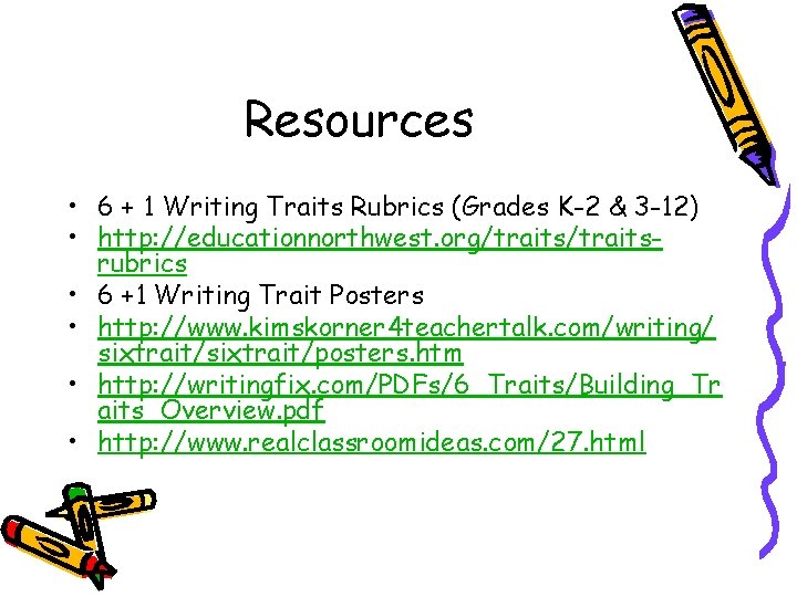 What is Good Writing 6 1 Writing Traits