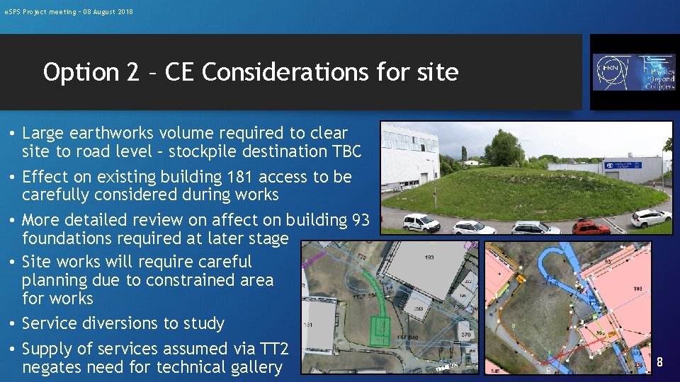 e SPS Project meeting 08 August 2018 Electrons