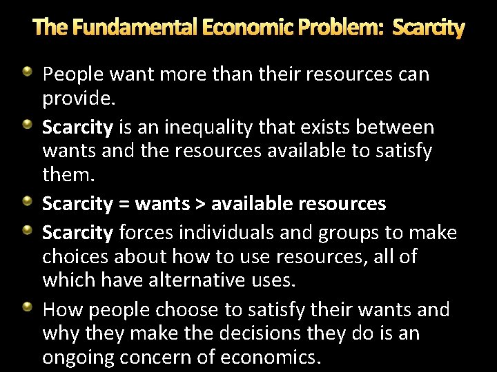 What is Economics Chapter 1 Notes The Ordinary