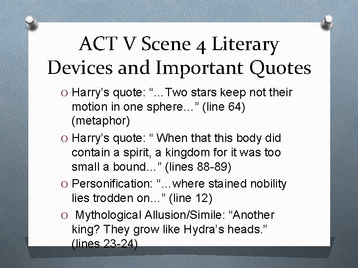 Henry IV ACTV Scenes 4 and 5 By