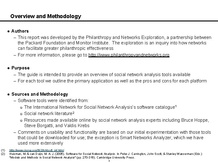 Overview of Common Social Network Analysis Software Platforms