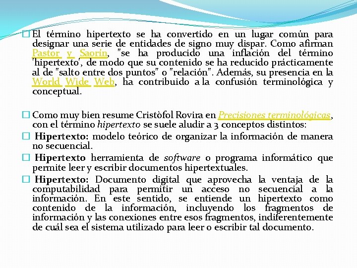 HIPERTEXTO En Wikipedia la enciclopedia libre que se