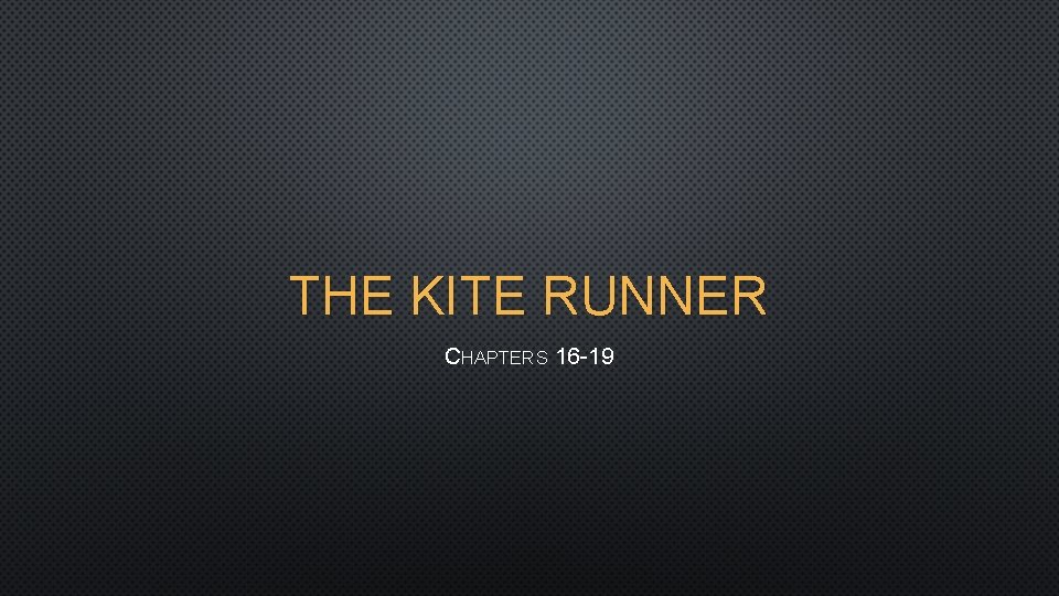 THE KITE RUNNER CHAPTERS 16 19 QUIZ DIRECTIONS