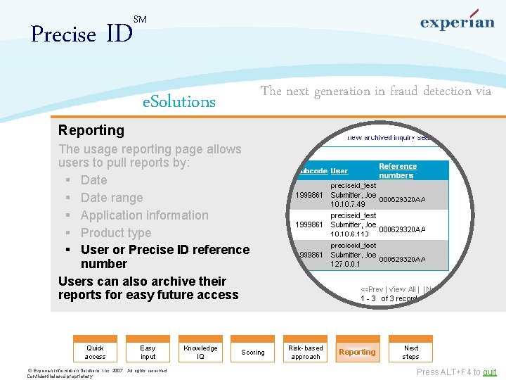 Precise ID SM e Solutions The next generation