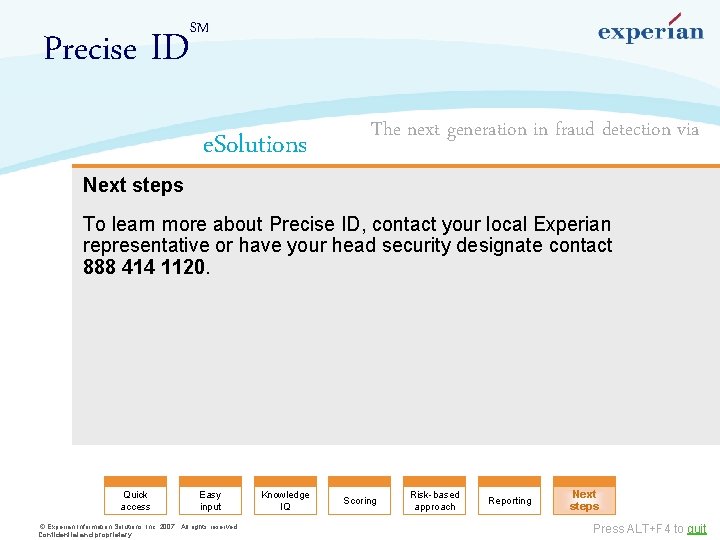 Precise ID SM e Solutions The next generation