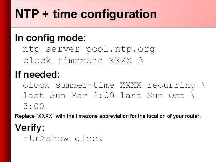 Network Monitoring and Management Tutorial Cisco Configuration Elements