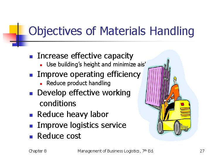 Chapter 8 Warehousing Decisions The Nature and Importance