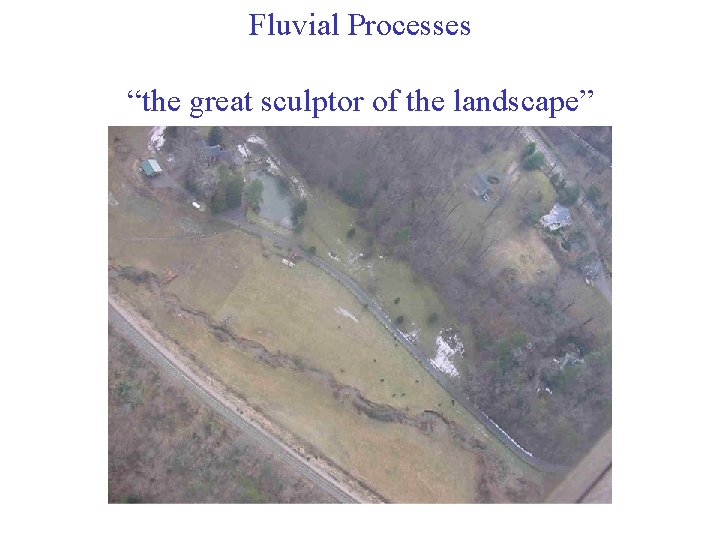 Fluvial Processes the great sculptor of the landscape