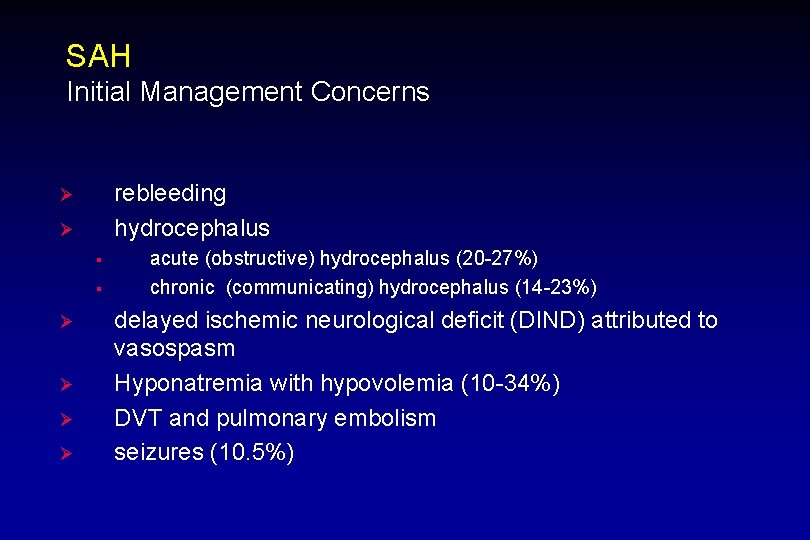 Surgery of Cerebrovascular Diseases Subarachnoid Hemorrhages Etiologies ...