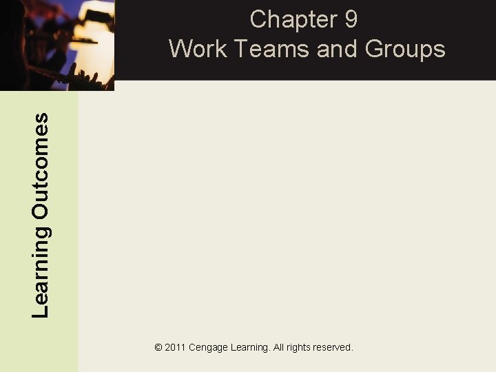Learning Outcomes Chapter 9 Work Teams and Groups