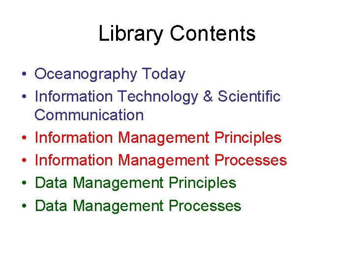 Ocean Data Management Training with Ocean Teacher oceanteacher