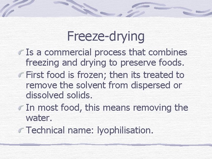 Freezing Food History The frozen food industry was