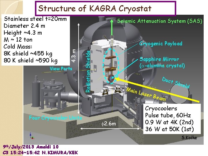 Progress on the Cryogenic System for the Interferometric