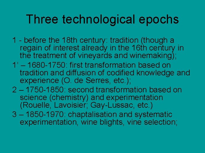 The evolution of techniques knowledge base and institutions