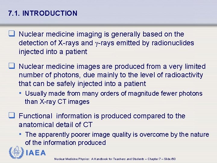 Chapter 7 Electronics related to nuclear medicine imaging