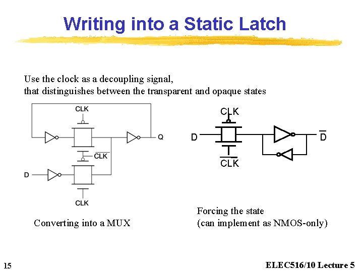 ELEC 516 VLSI System Design and Design Automation