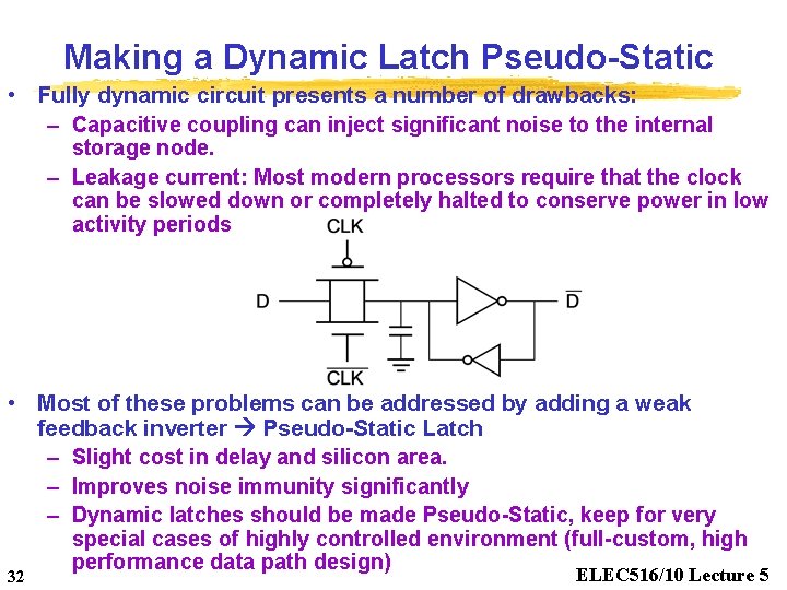 ELEC 516 VLSI System Design and Design Automation