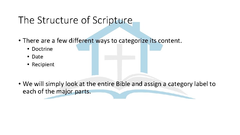 Biblical Authority Baptist Distinctives Purpose of this Lesson