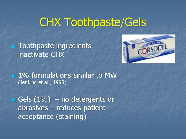 Prevention of Periodontal Disease 2 Chemical Plaque Control