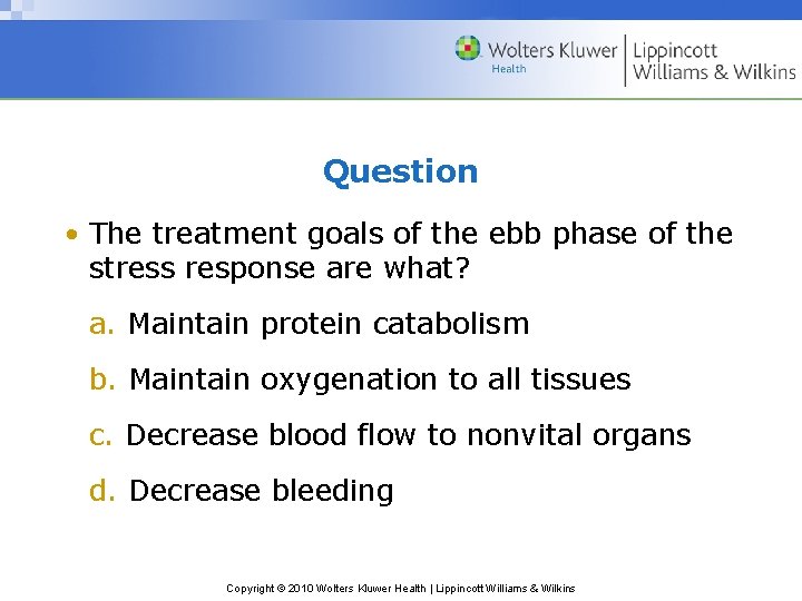 Nutrition for Patients with Metabolic or Respiratory Stress