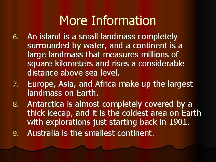 Earths Landmasses Chapter 4 Terms 1 2 3