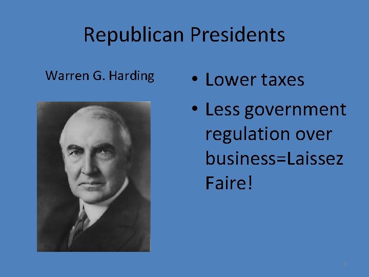 The Roaring 1920s A Republican Decade A Business