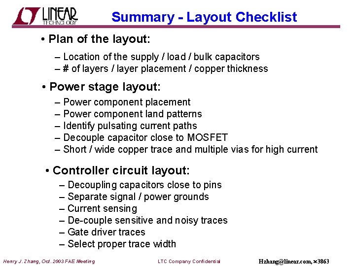 Layout Considerations of NonIsolated Switching Mode Power Supply